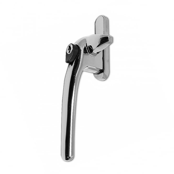 Chrome Adaptable Cockspur Window Handle Kit - Left Hand