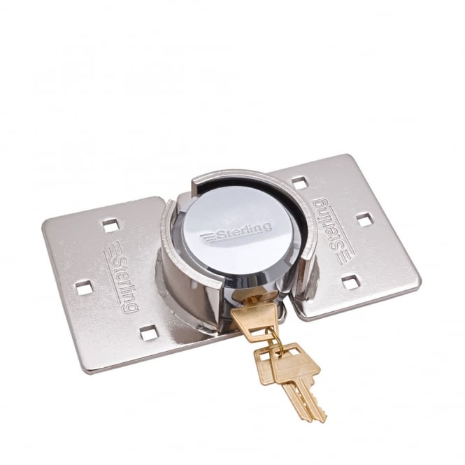 73mm Round Shackleless Hardened Steel Padlock and 210mm Hasp